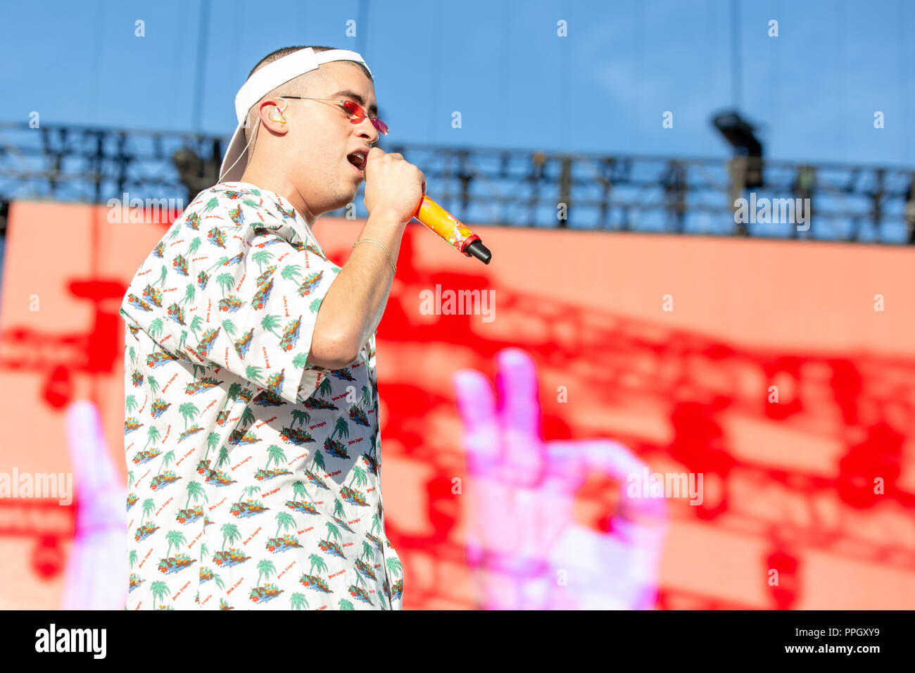 Las Vegas, Illinois, USA. 22nd Sep, 2018. BAD BUNNY (BENITO OCASIO ...