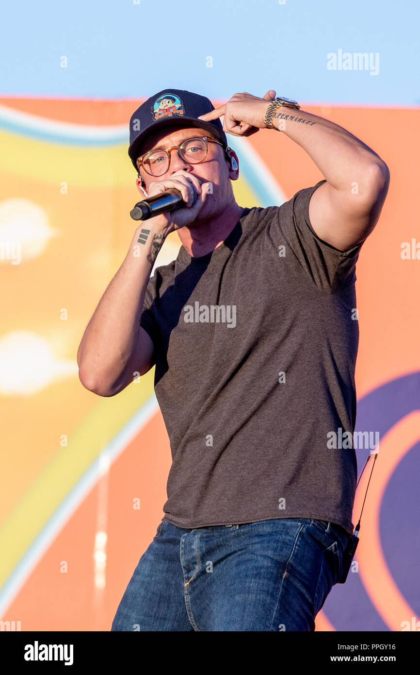 Las Vegas, Illinois, USA. 22nd Sep, 2018. Rapper LOGIC (SIR ROBERT ...
