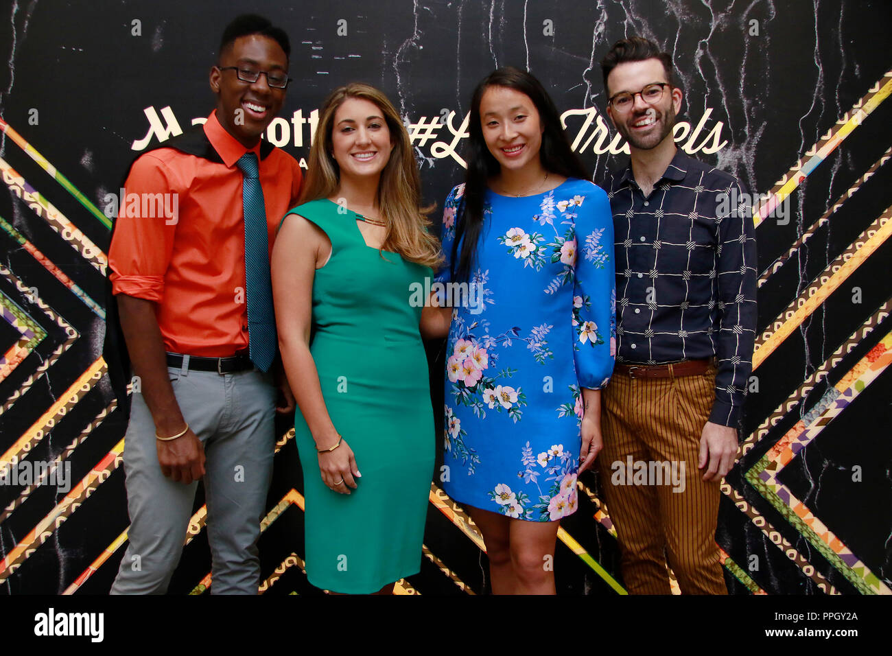 New York, NY, USA. 25th Sep, 2018. Tony Weaver, Isabel Rullan, Nadya ...