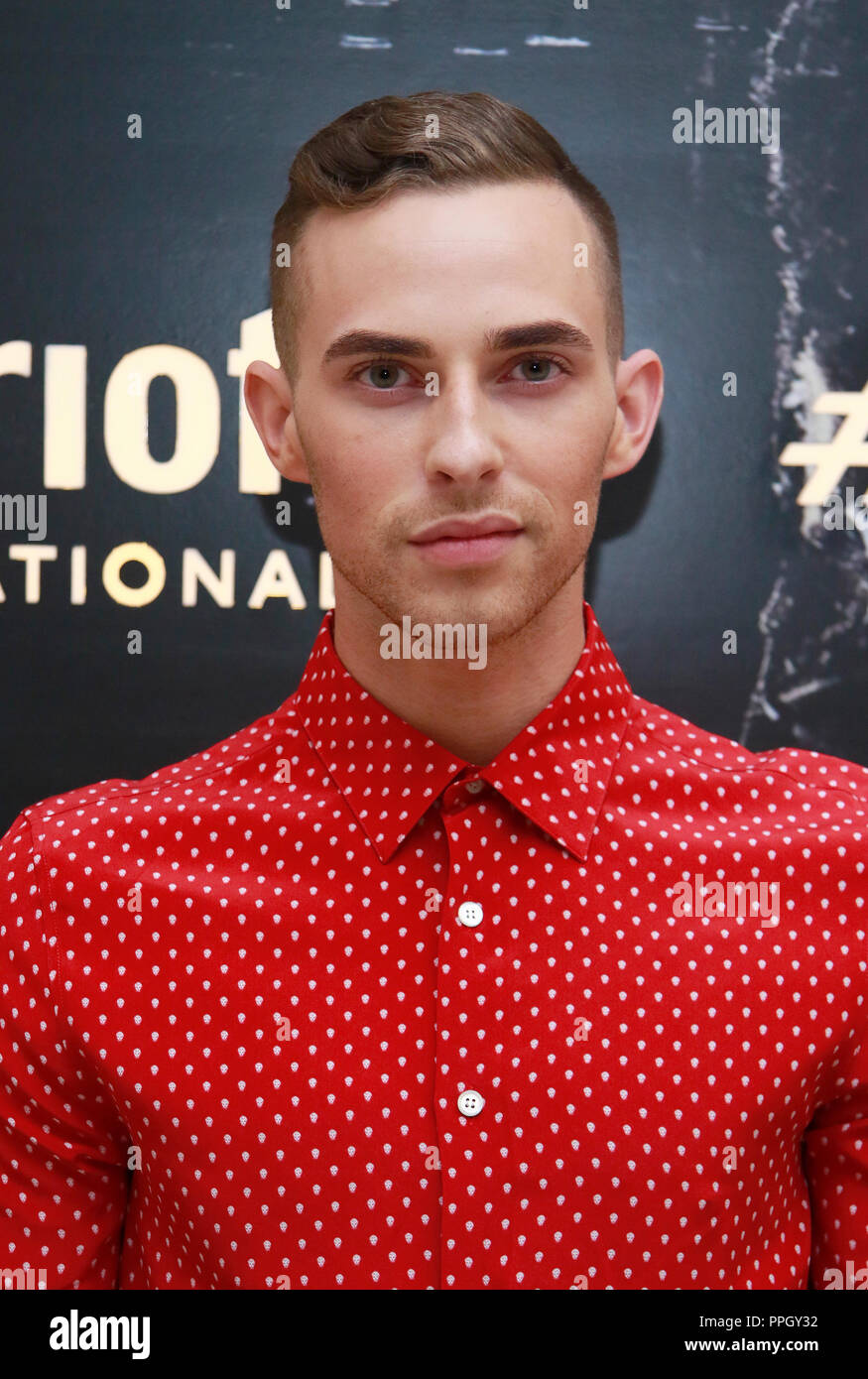 New York, NY, USA. 25th Sep, 2018. Adam Rippon at the Marriott ...