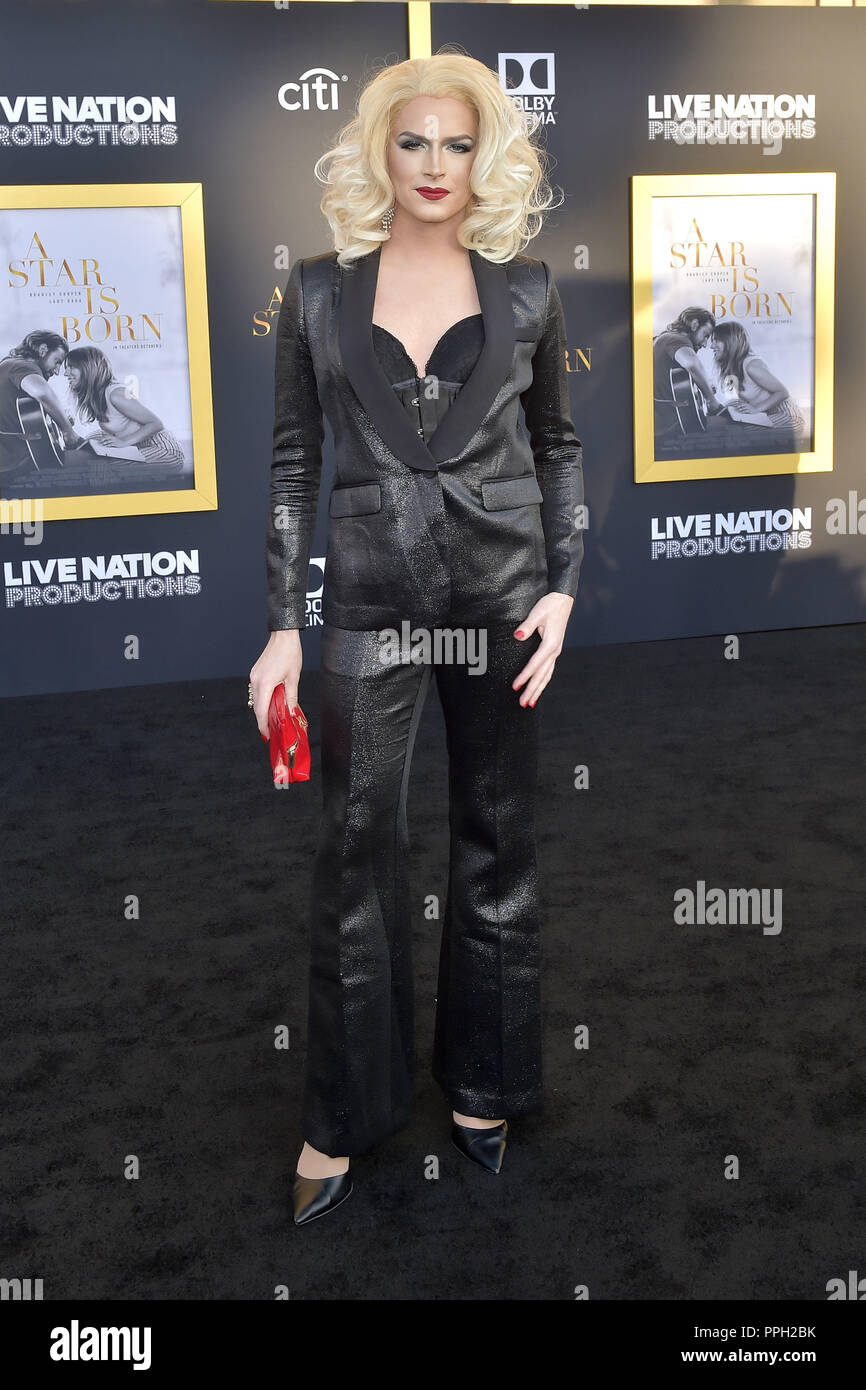 Joshua Wells attending the 'A Star Is Born' premiere at The Shrine ...