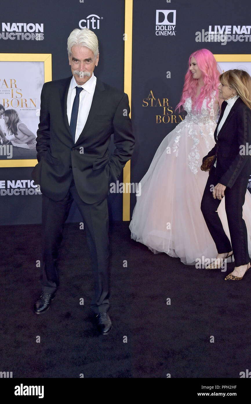 Los Angeles, California. 24th Sep, 2018. Sam Elliott, his daughter Cleo ...