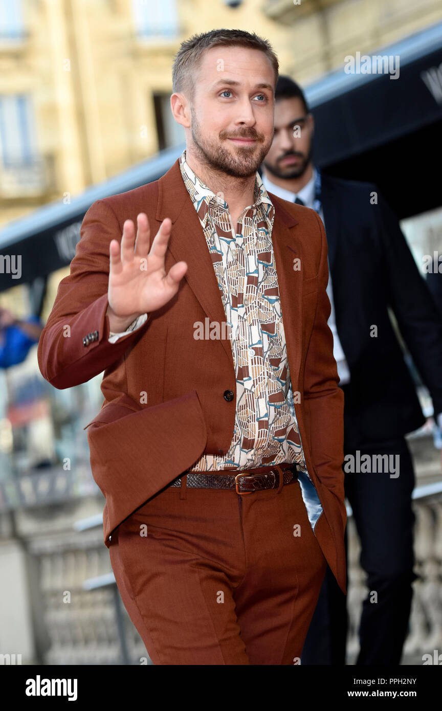 San Sebastian, Spain. 24th Sep, 2018. Ryan Gosling at the Victoria ...