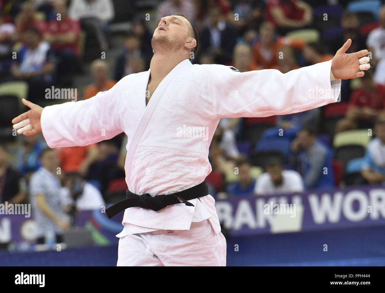Baku, Azerbaijan. 26th Sep, 2018. Czech judoka Lukas Krpalek in action ...