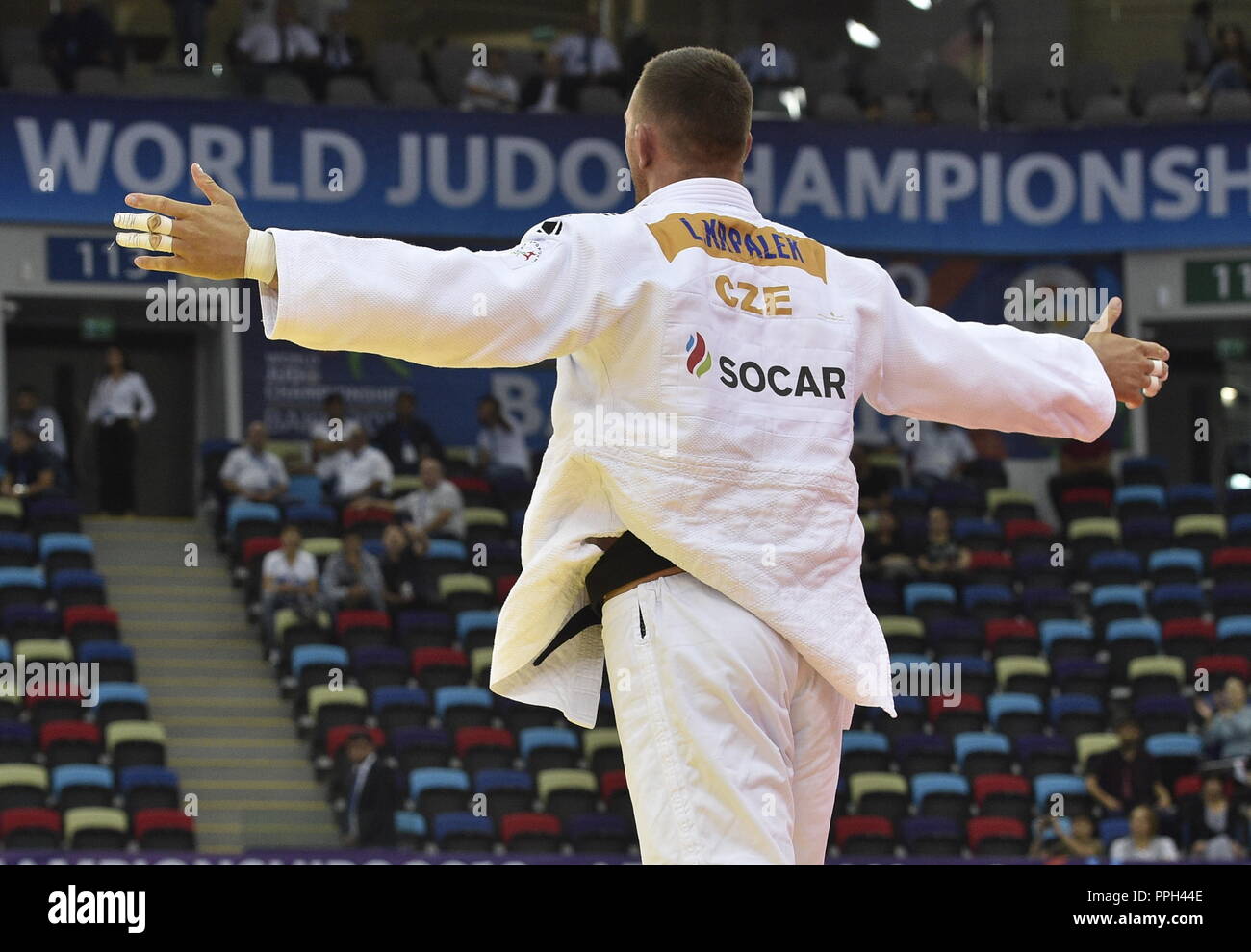 Baku, Azerbaijan. 26th Sep, 2018. Czech judoka Lukas Krpalek in action ...