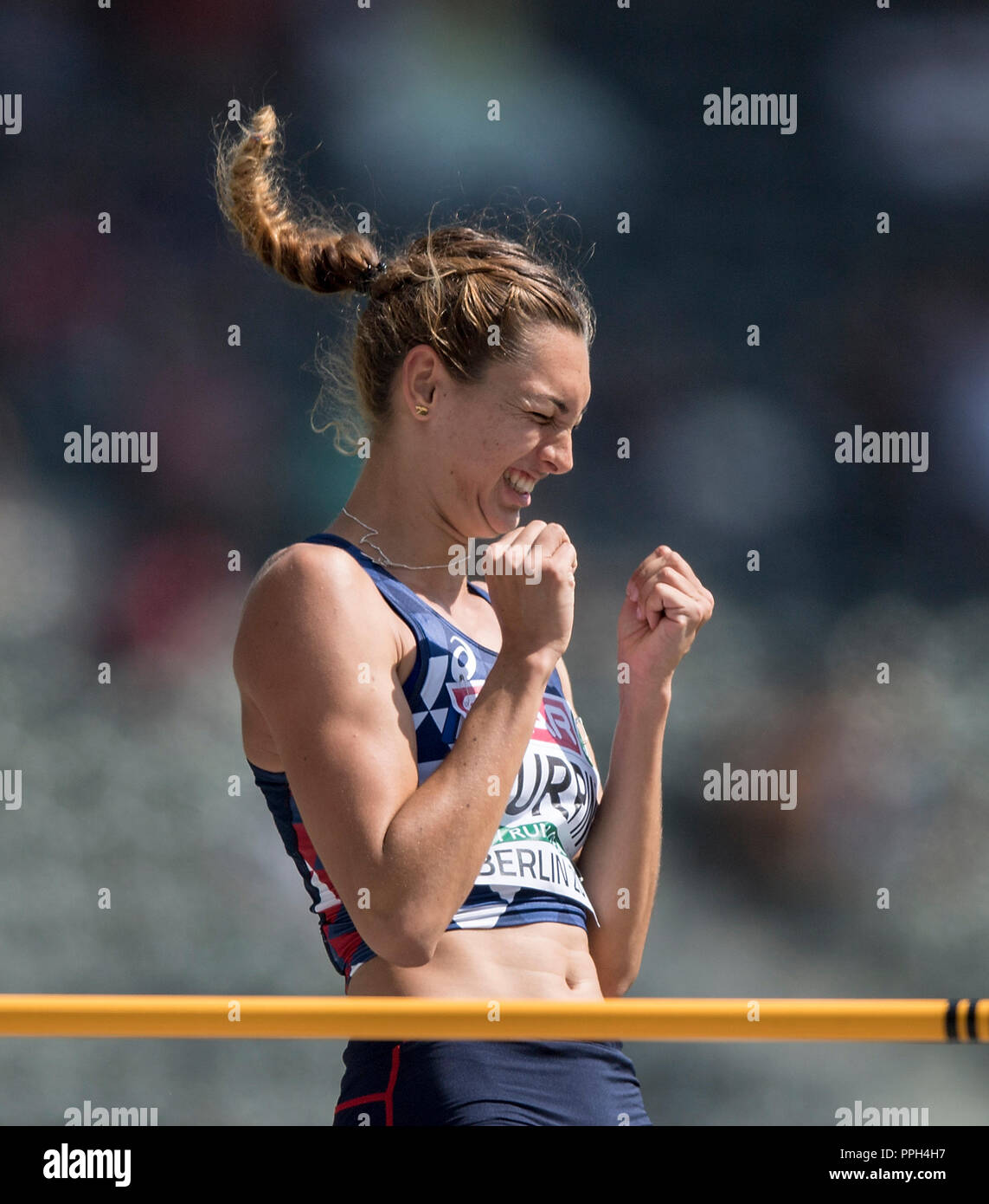 Berlin, Deutschland. 09th Aug, 2018. jubilation Esther TURPIN, FRA ...