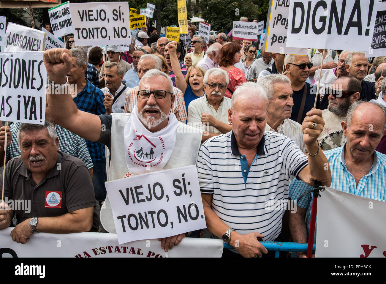 Angry pensioners hi-res stock photography and images - Alamy