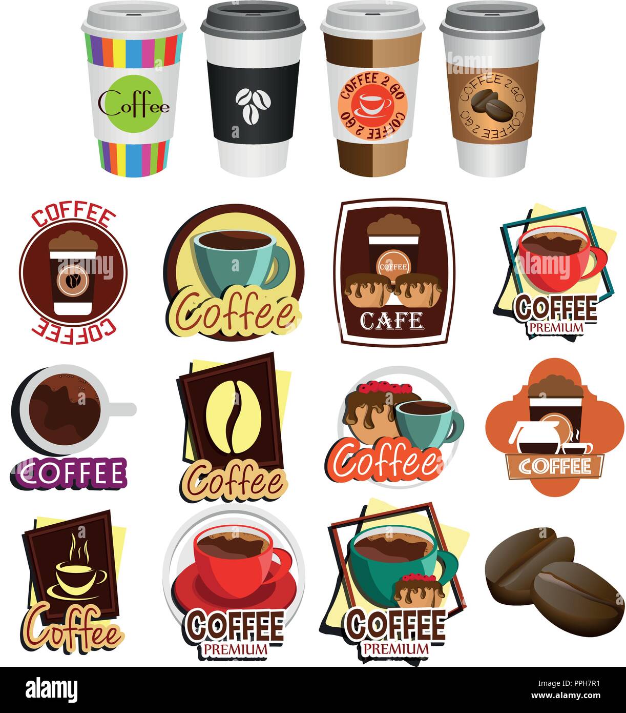 Freshly brewed cup coffee Cut Out Stock Images & Pictures - Alamy