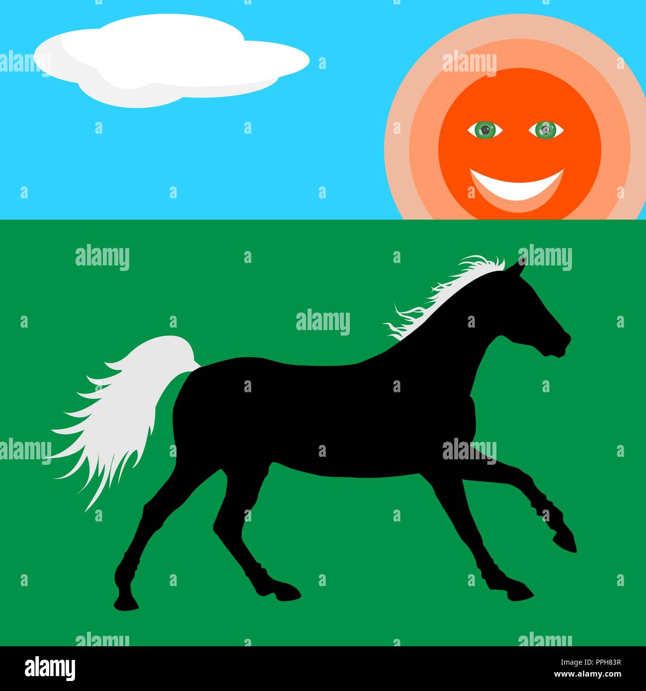 Meadow field grass Stock Vector Images - Alamy