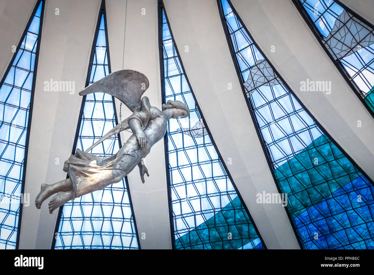 Angels of Brasilia Cathedral ceiling - Brasilia, Brazil Stock Photo - Alamy