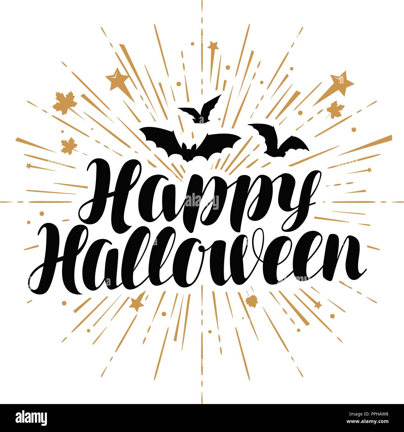 Autumn halloween happy halloween Stock Vector Images - Alamy