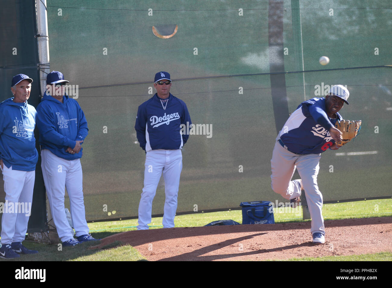 Los Angeles Dodgers,during Spring Trainig 2013..Camelback Ranch in ...