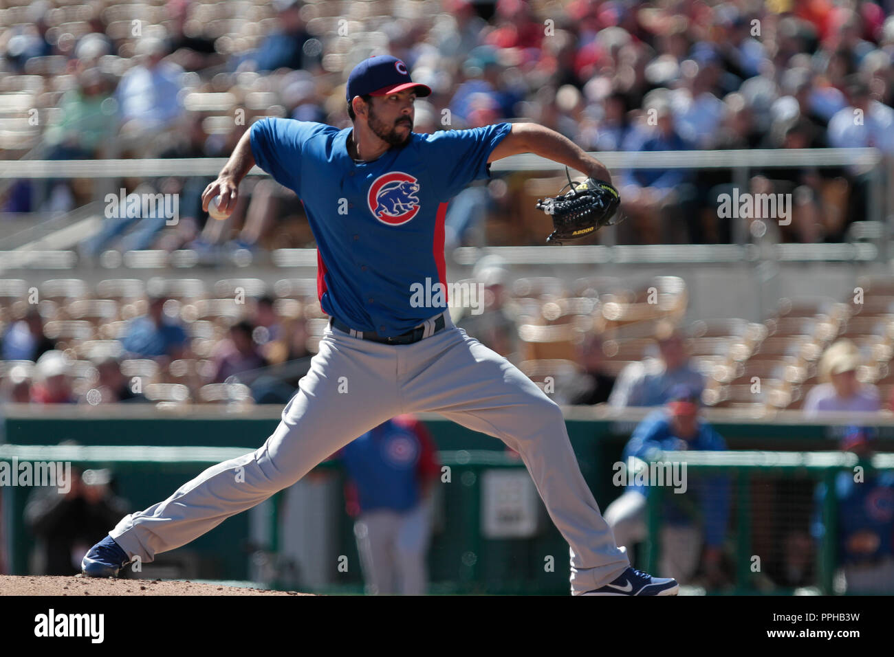 pitcher Jhan Marinez of Chicago Cubs ,during Cactus League ,Cubs vs ...