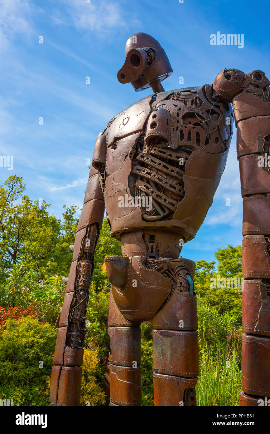 Tokyo, Japan - April 29 2018: Statue of the robot from the Studio ...