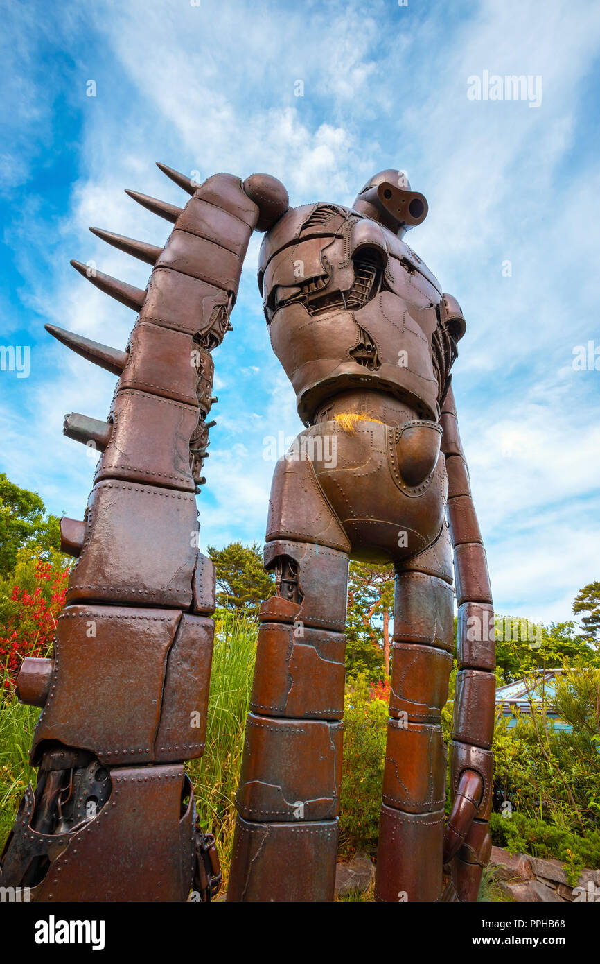 Tokyo, Japan - April 29 2018: Statue of the robot from the Studio ...