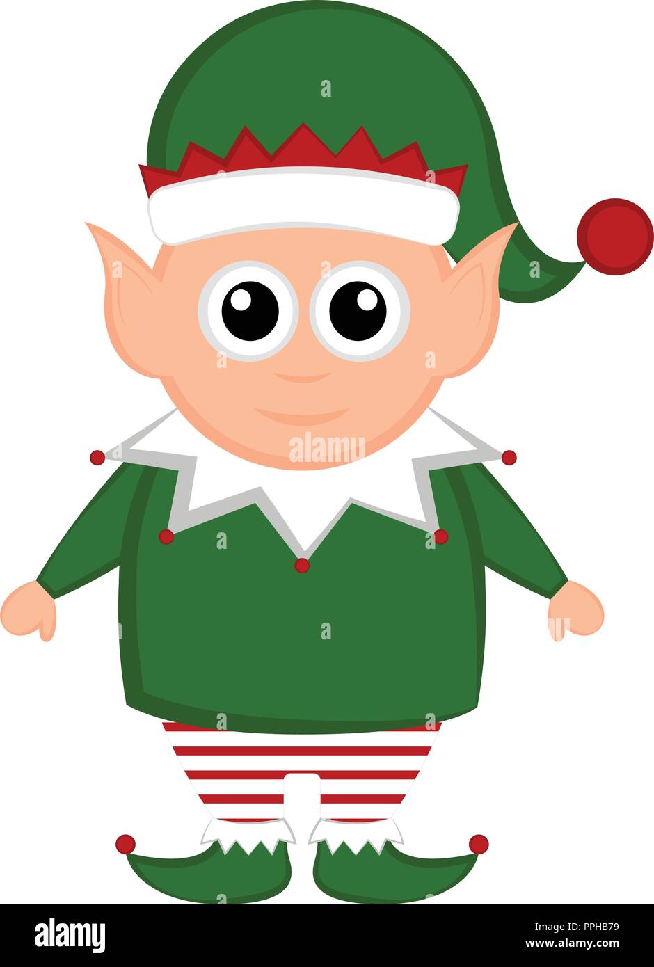 Christmas elf cartoon hi-res stock photography and images - Alamy
