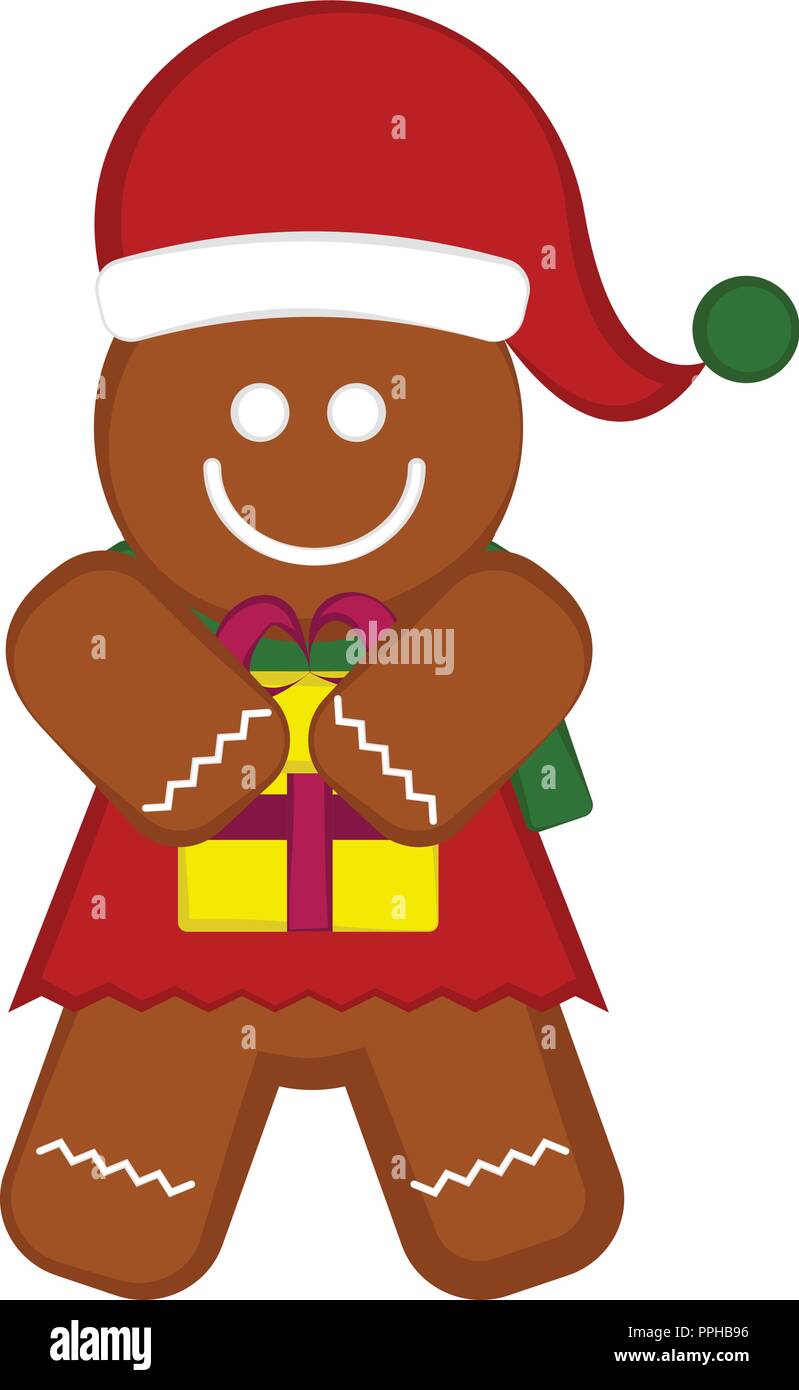 Christmas gingerbread cookie character Stock Vector Image & Art - Alamy