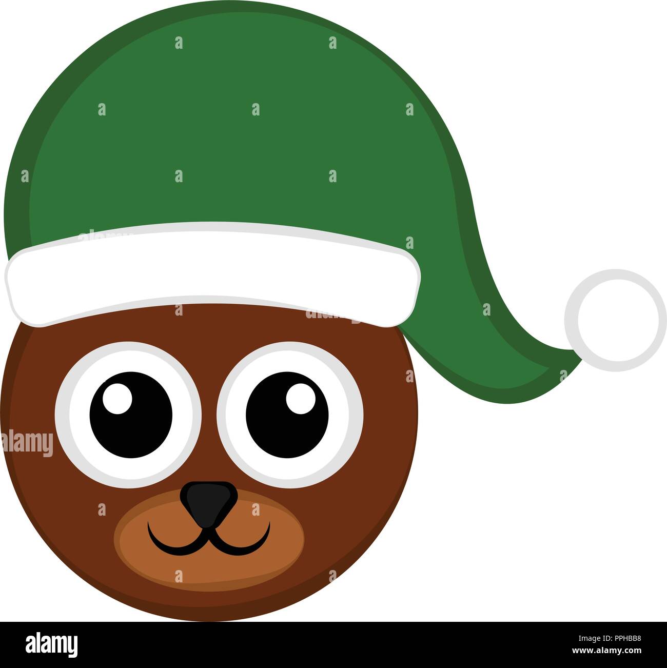 Christmas cute bear avatar Stock Vector Image & Art - Alamy