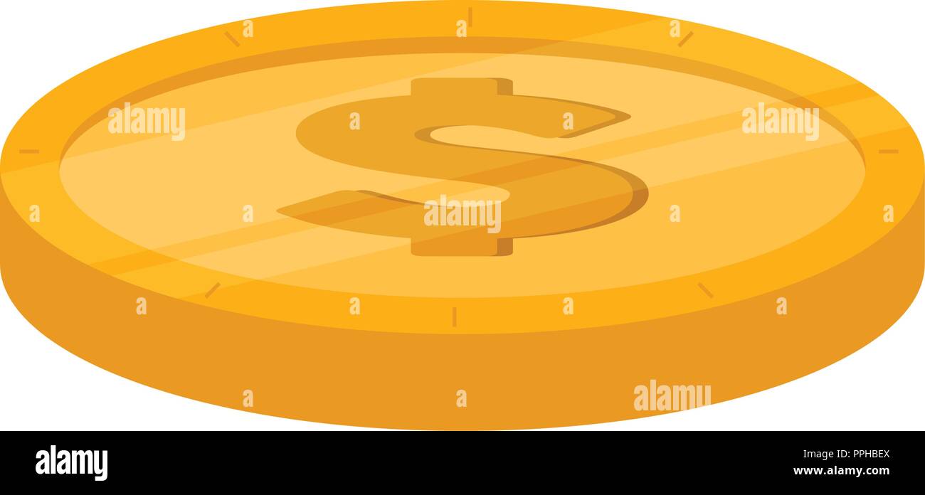 Isolated golden coin icon Stock Vector Image & Art - Alamy