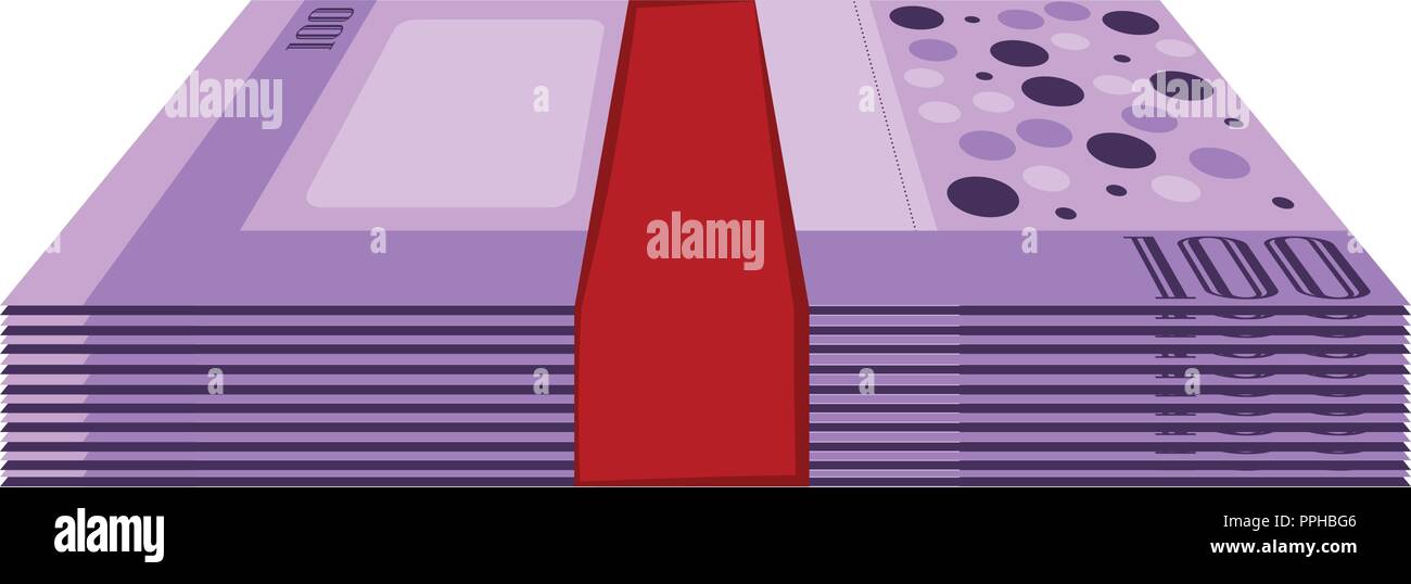 Isolated stack of bills Stock Vector Image & Art - Alamy