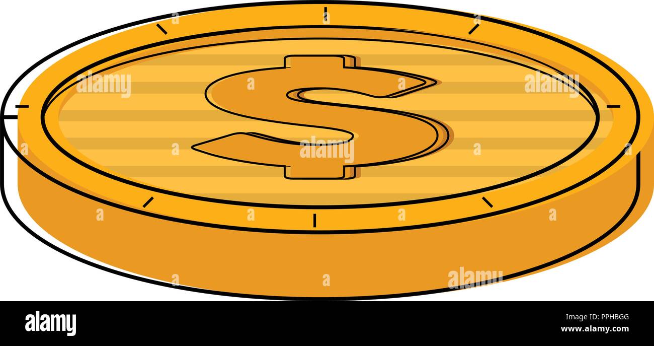 Isolated golden coin icon Stock Vector Image & Art - Alamy