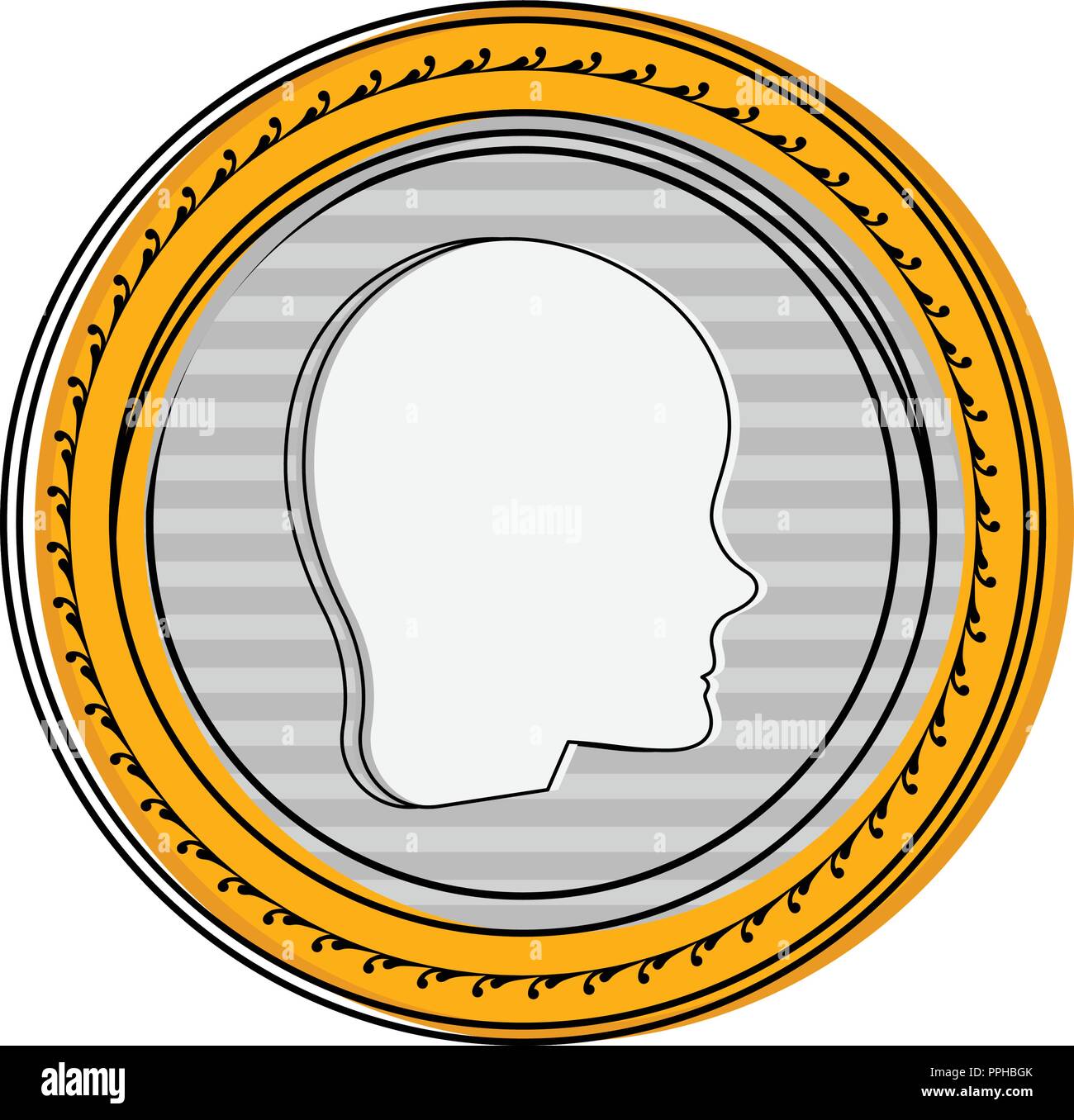 Isolated golden coin icon Stock Vector Image & Art - Alamy