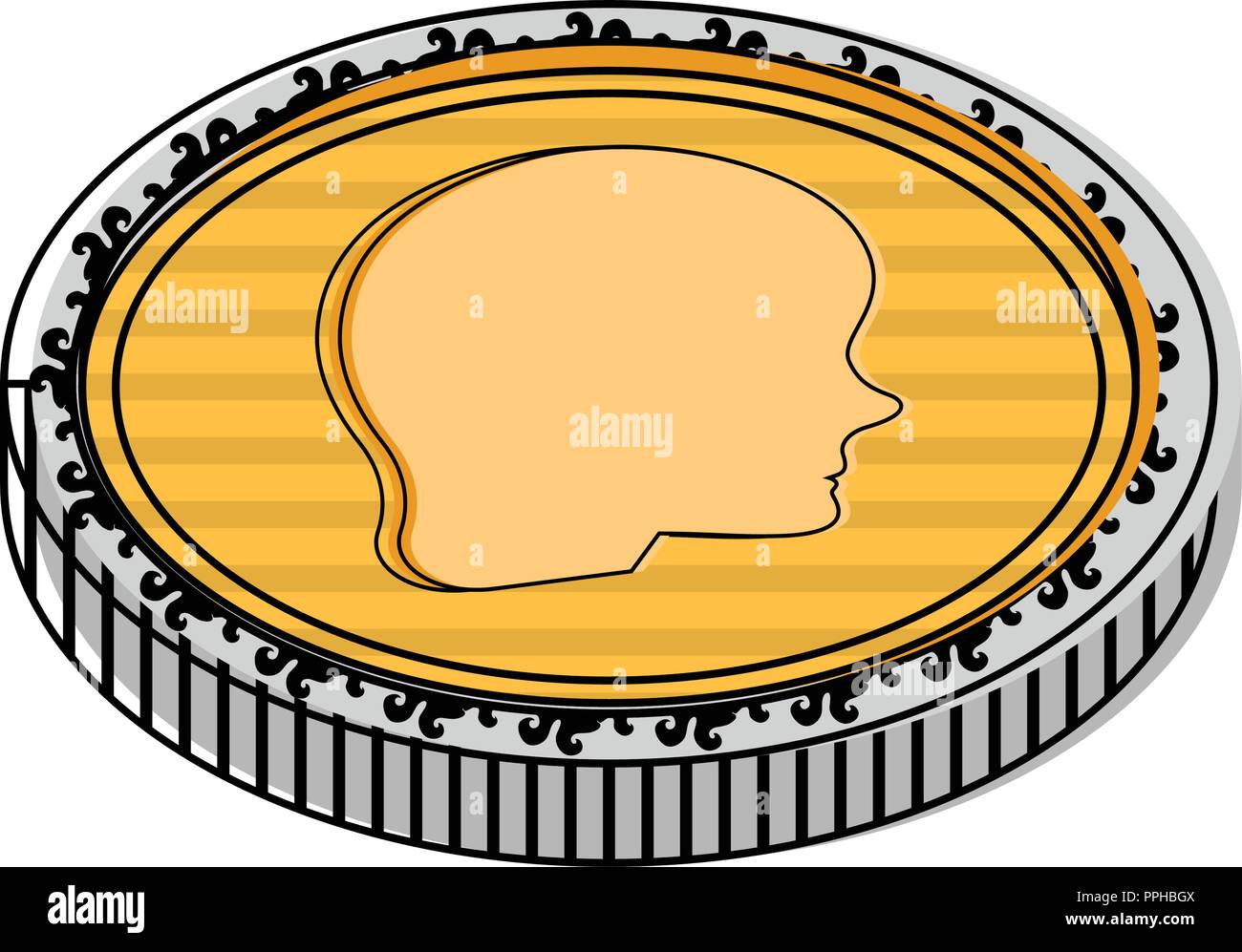 Isolated golden coin icon Stock Vector Image & Art - Alamy