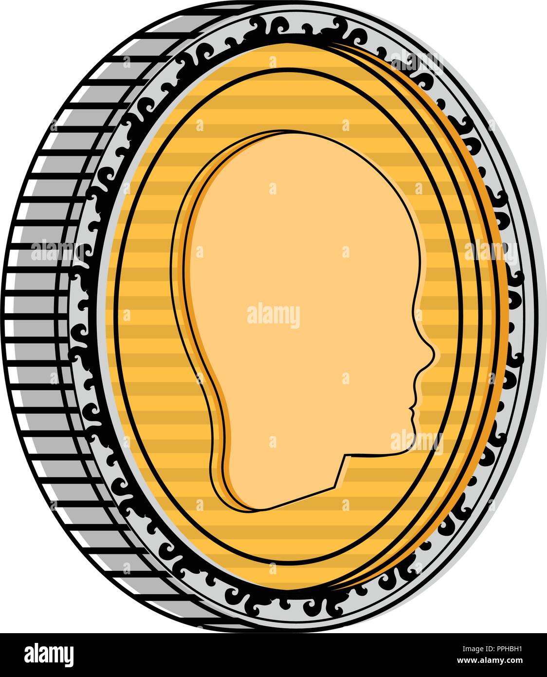 Isolated golden coin icon Stock Vector Image & Art - Alamy