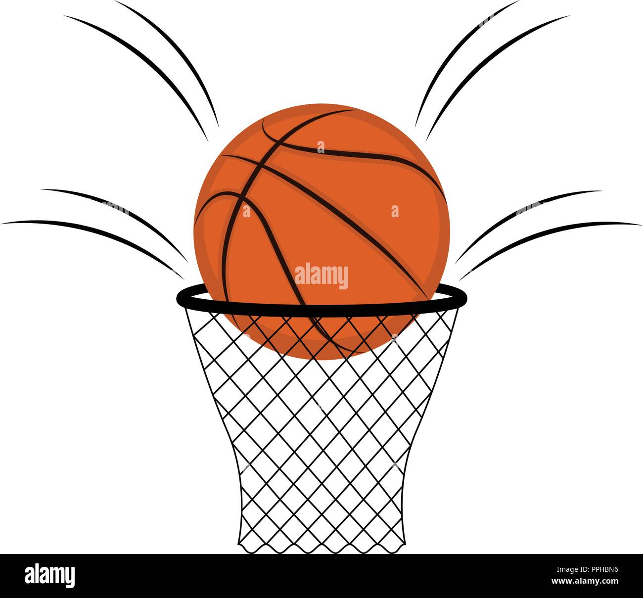 Basketball with a view Stock Vector Images - Alamy
