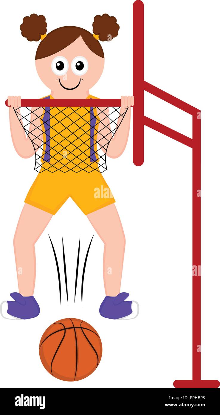 Isolated basketball player scoring a point Stock Vector Image & Art - Alamy