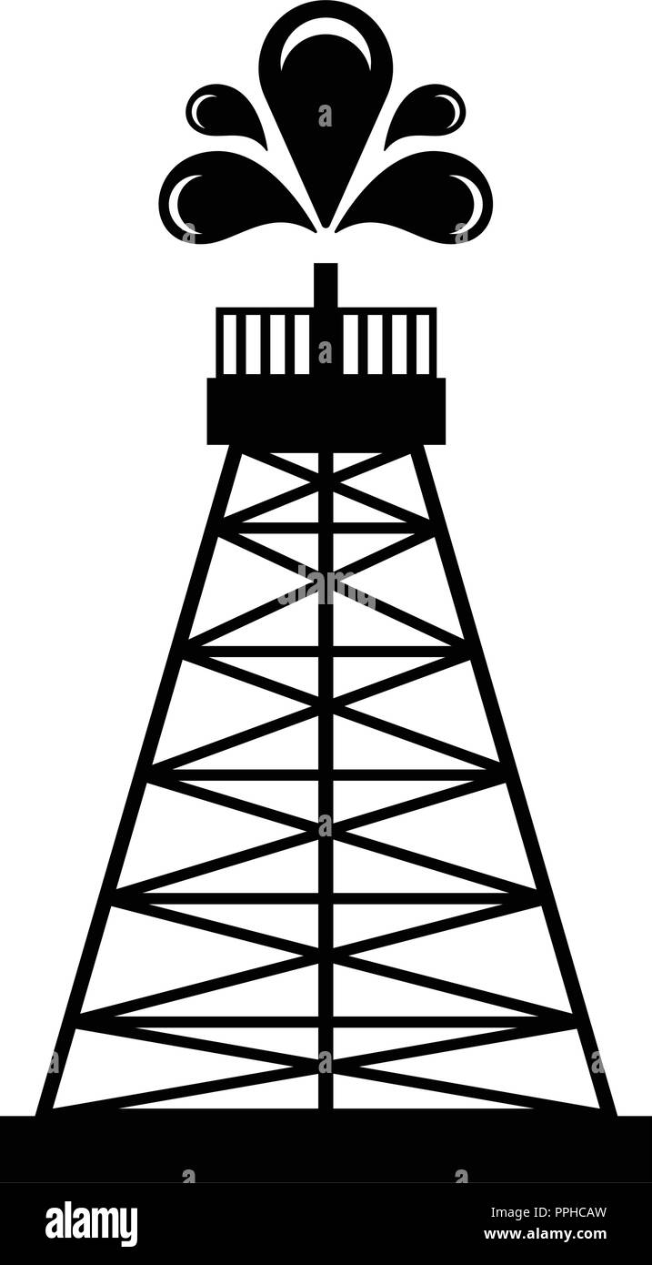 Isolated oil tower icon Stock Vector Image & Art - Alamy