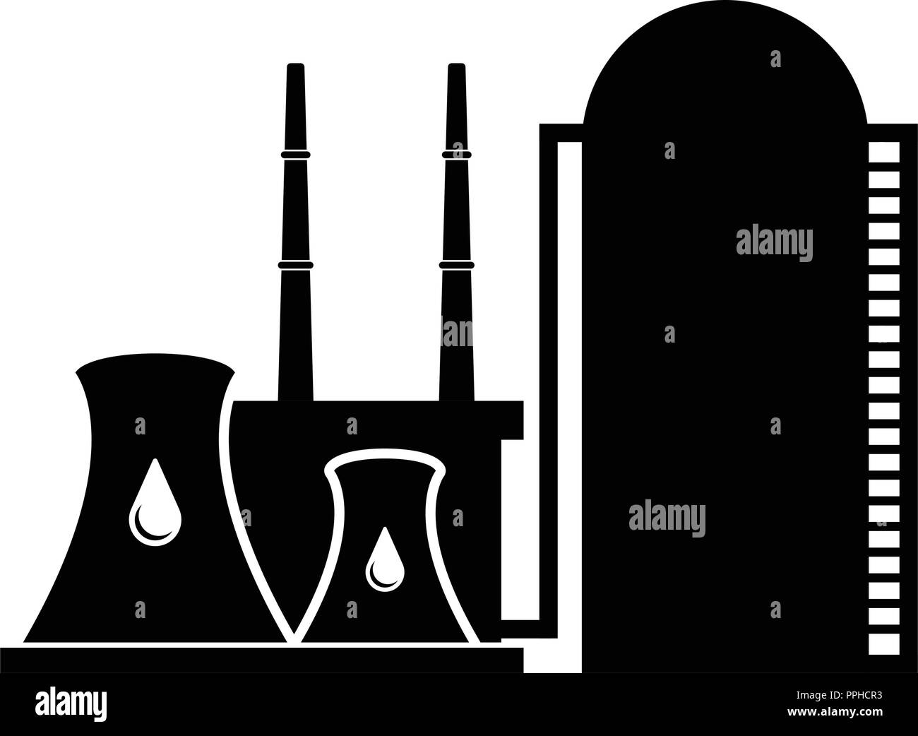 Isolated oil energy plant icon Stock Vector Image & Art - Alamy