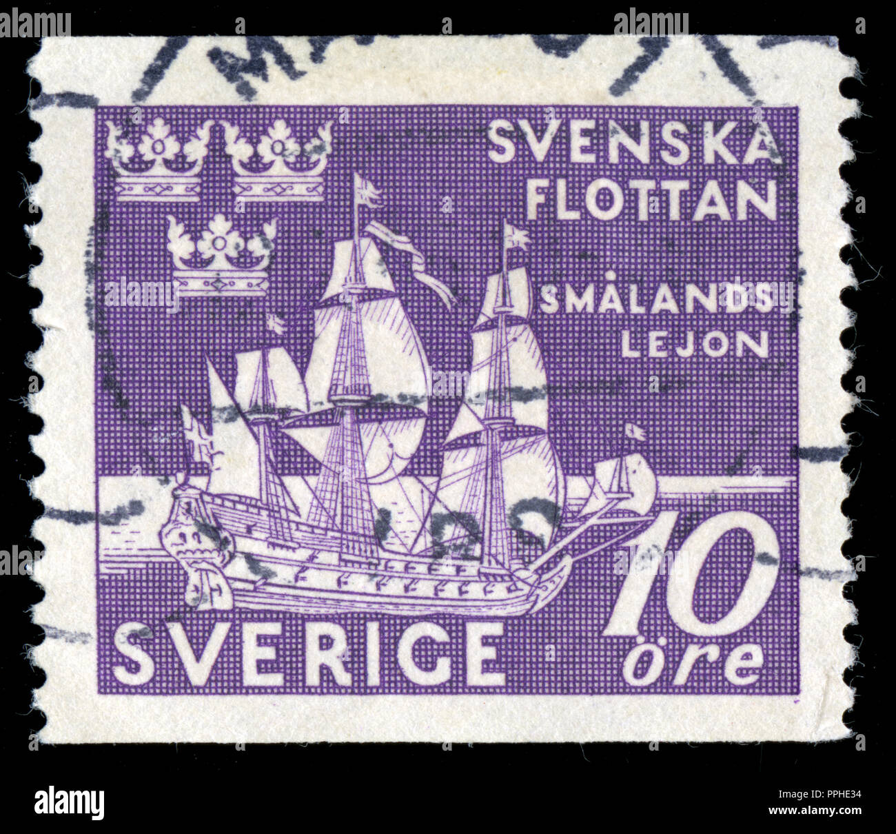 Stamp Sweden Lion High Resolution Stock Photography and Images - Alamy