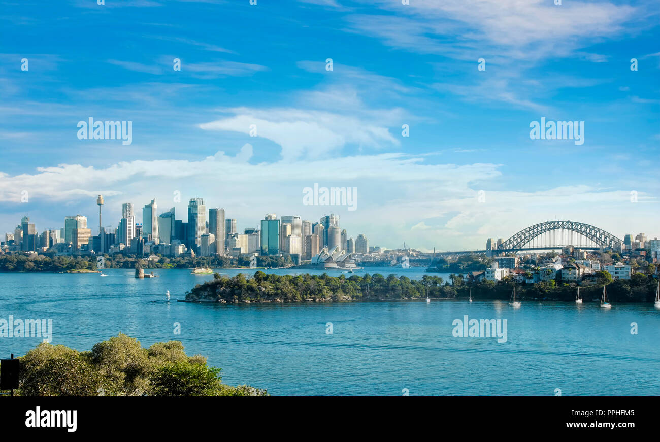 Beautiful Port of Sydney Habor in Australia Stock Photo - Alamy