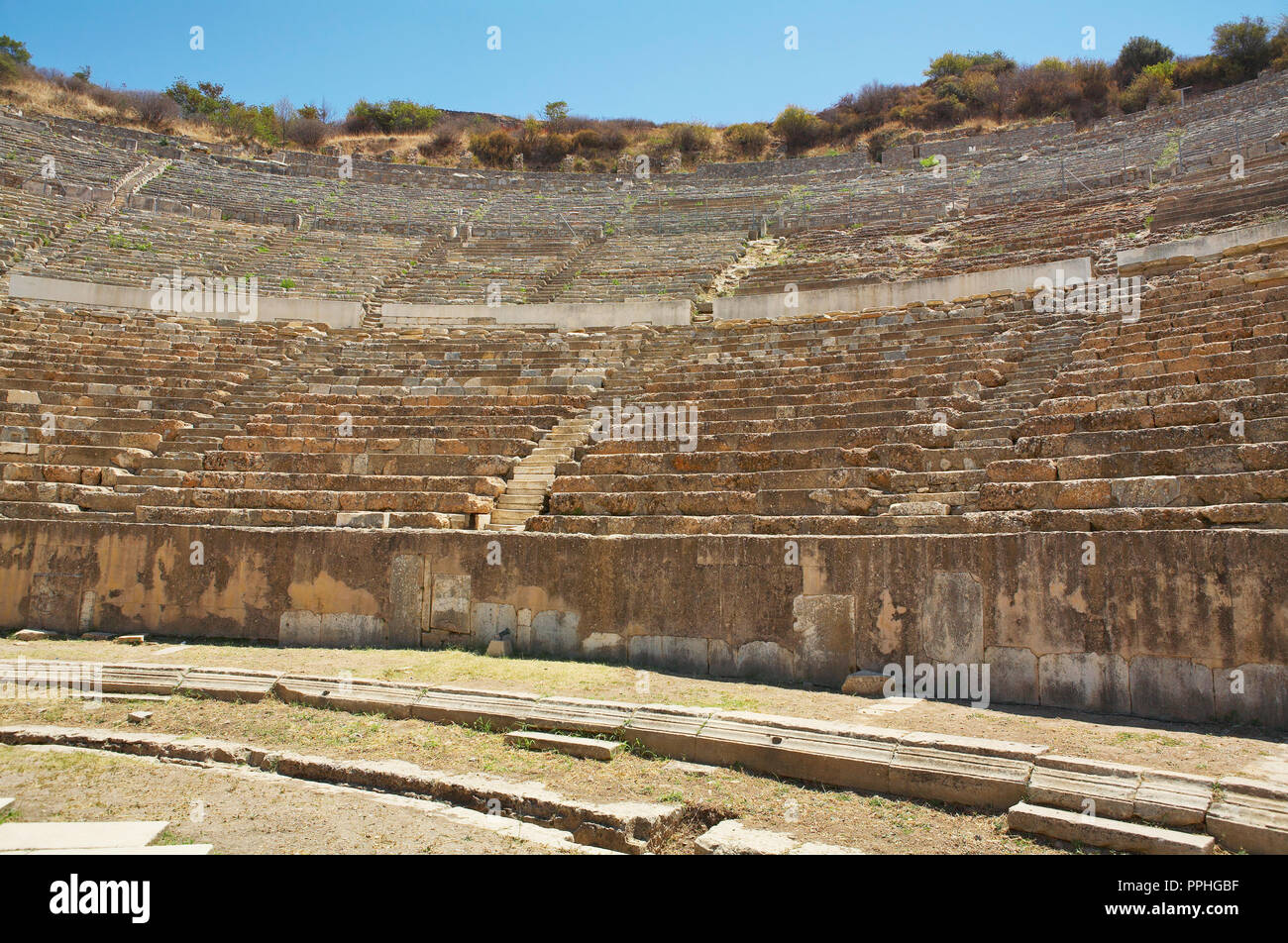 Seats of Odeon theater in ancient Ephesus. Turkey Stock Photo - Alamy