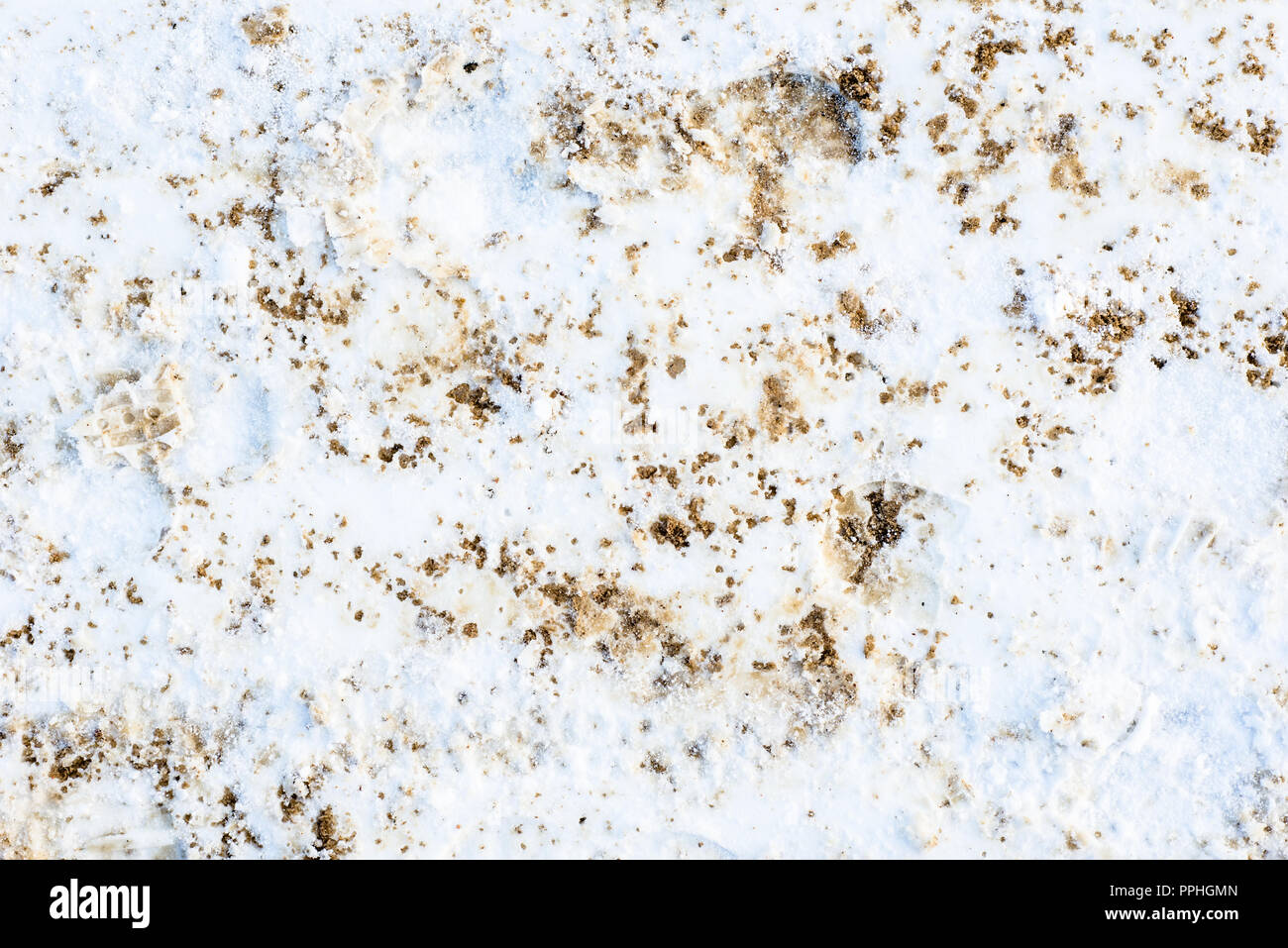 Winter texture of snow and sand, background Stock Photo - Alamy