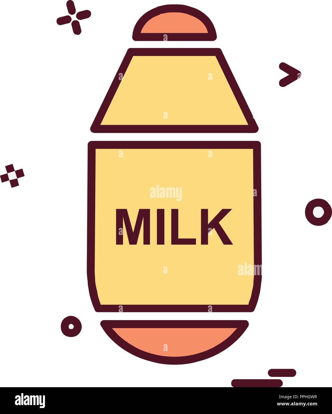 Milk icon design vector Stock Vector Image & Art - Alamy
