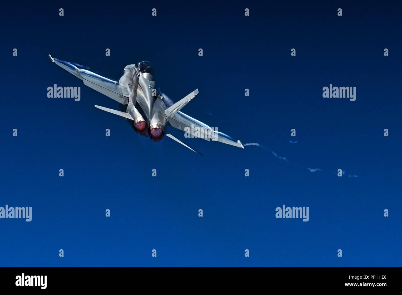 F/A-18 Hornet fly by Stock Photo - Alamy