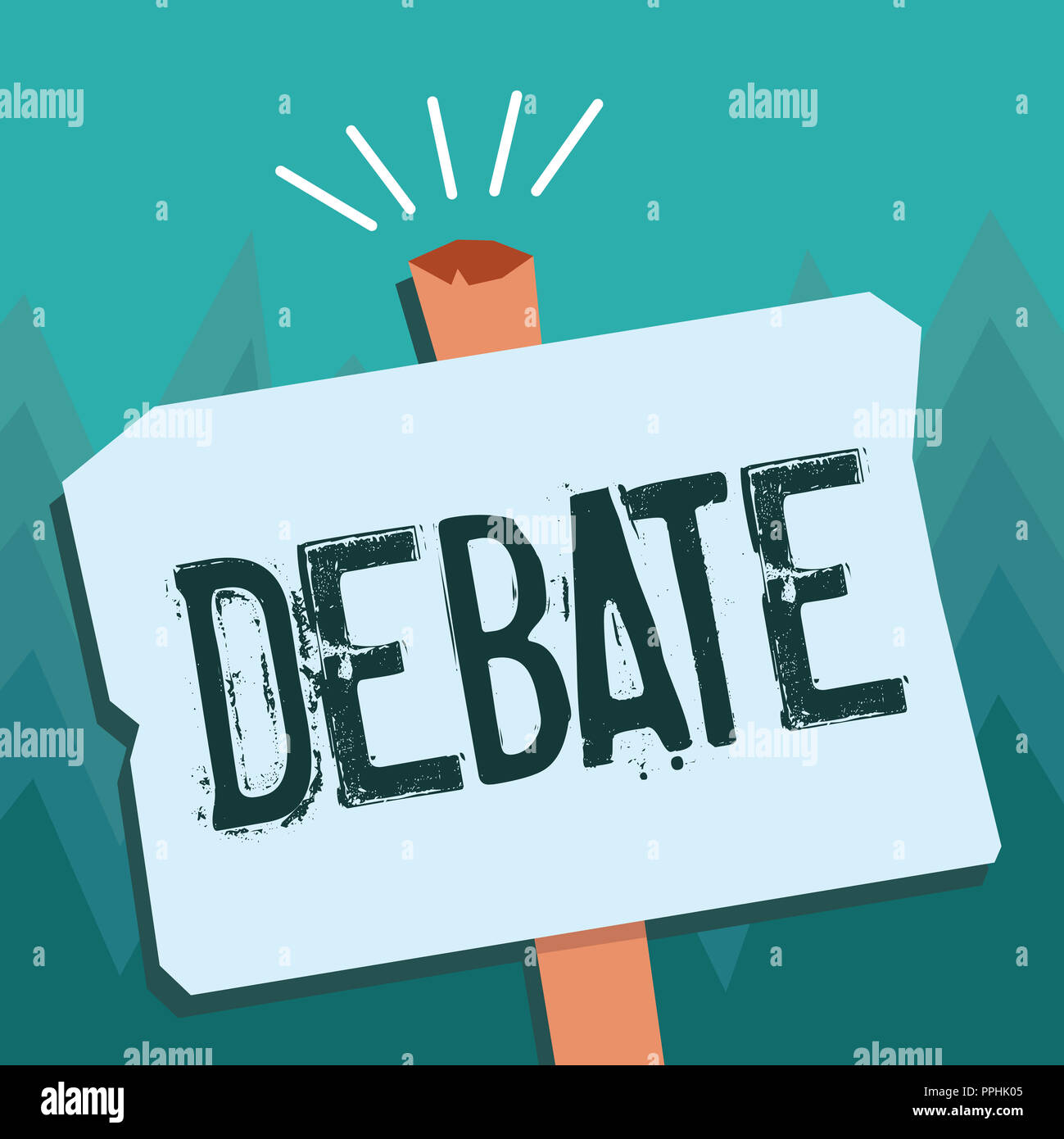 Conceptual hand writing showing Debate. Business photo showcasing ...