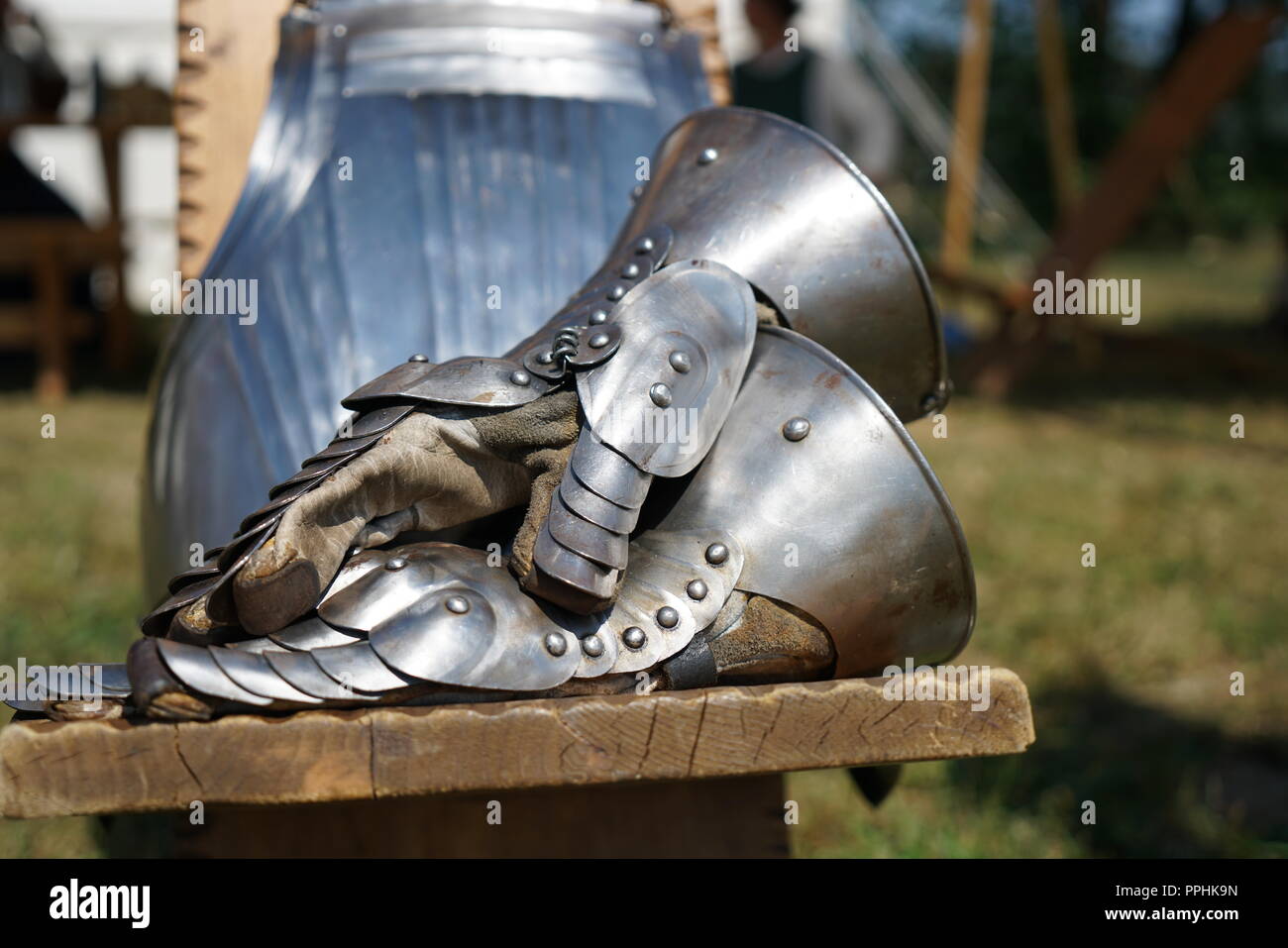 At a festival in Germany, these knights armor were worn and also ...