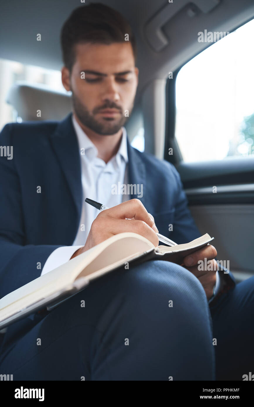 Man using diary hi-res stock photography and images - Alamy