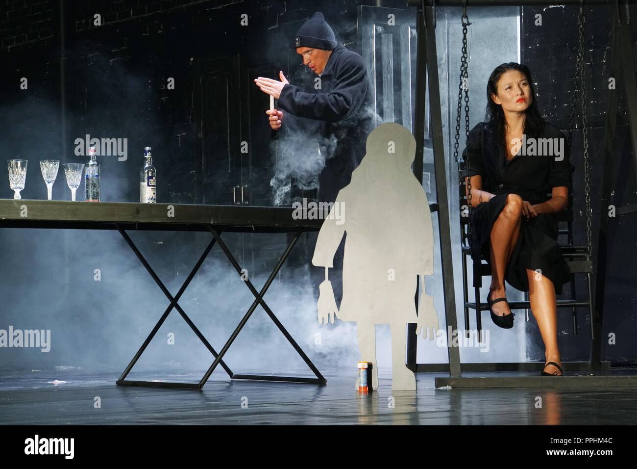 September 1, 2018. - Russia, Moscow. - Moscow Art Theatre. Performance ...