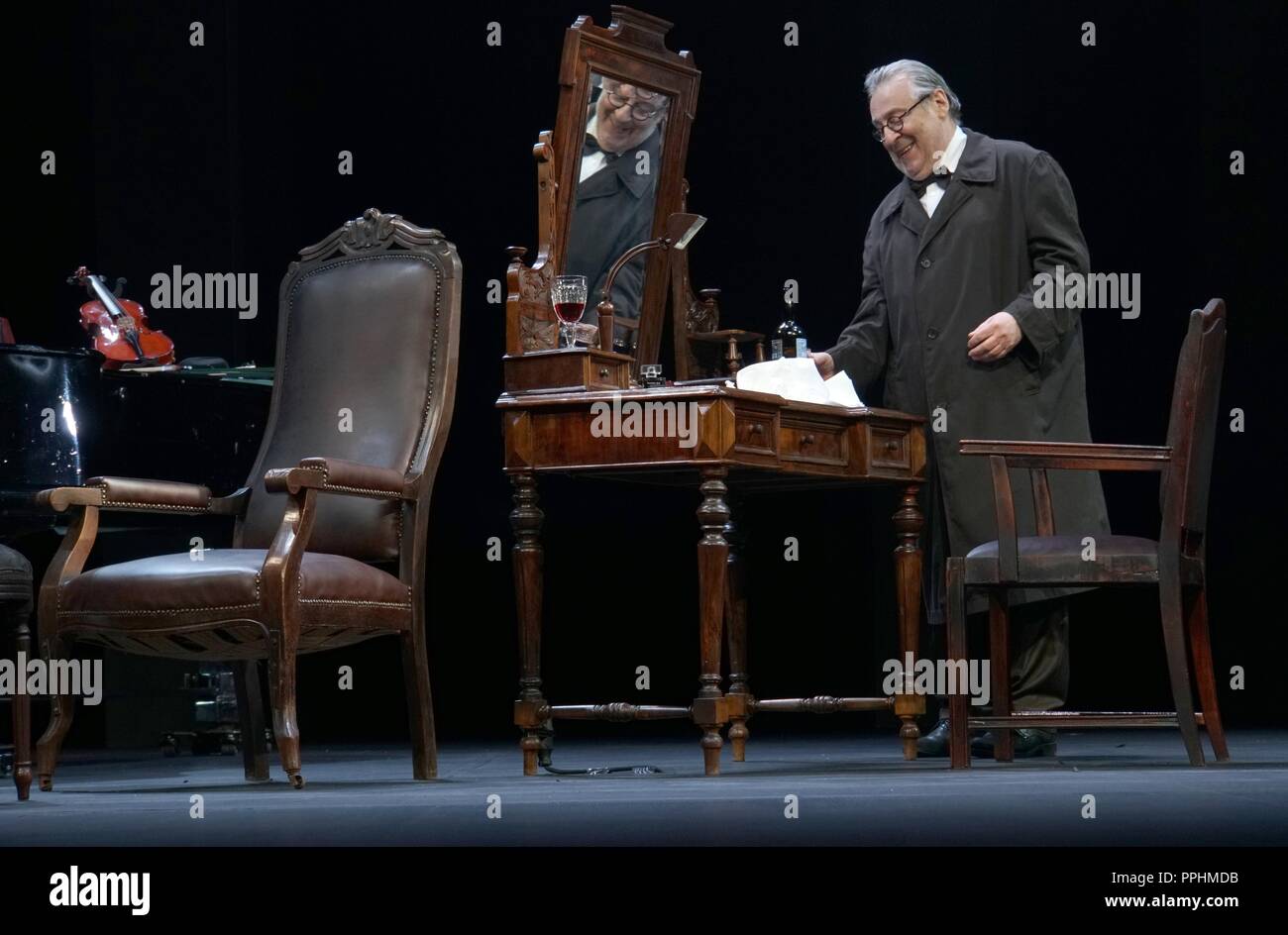 September 14, 2018. - Russia, Moscow. - The Vakhtangov Theatre ...