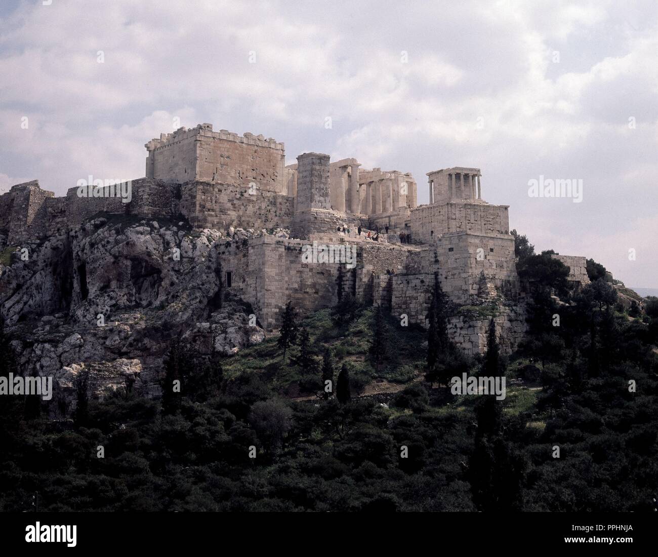 VISTA DE LA ACROPOLIS DE ATENAS - SIGLO V AC. Location: ACROPOLIS ...