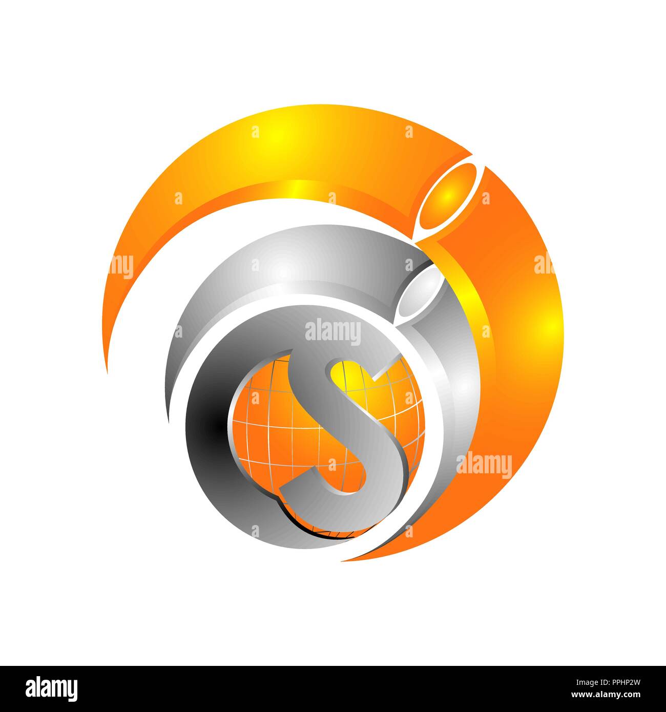 Letter business logo illustration Stock Vector Images - Alamy