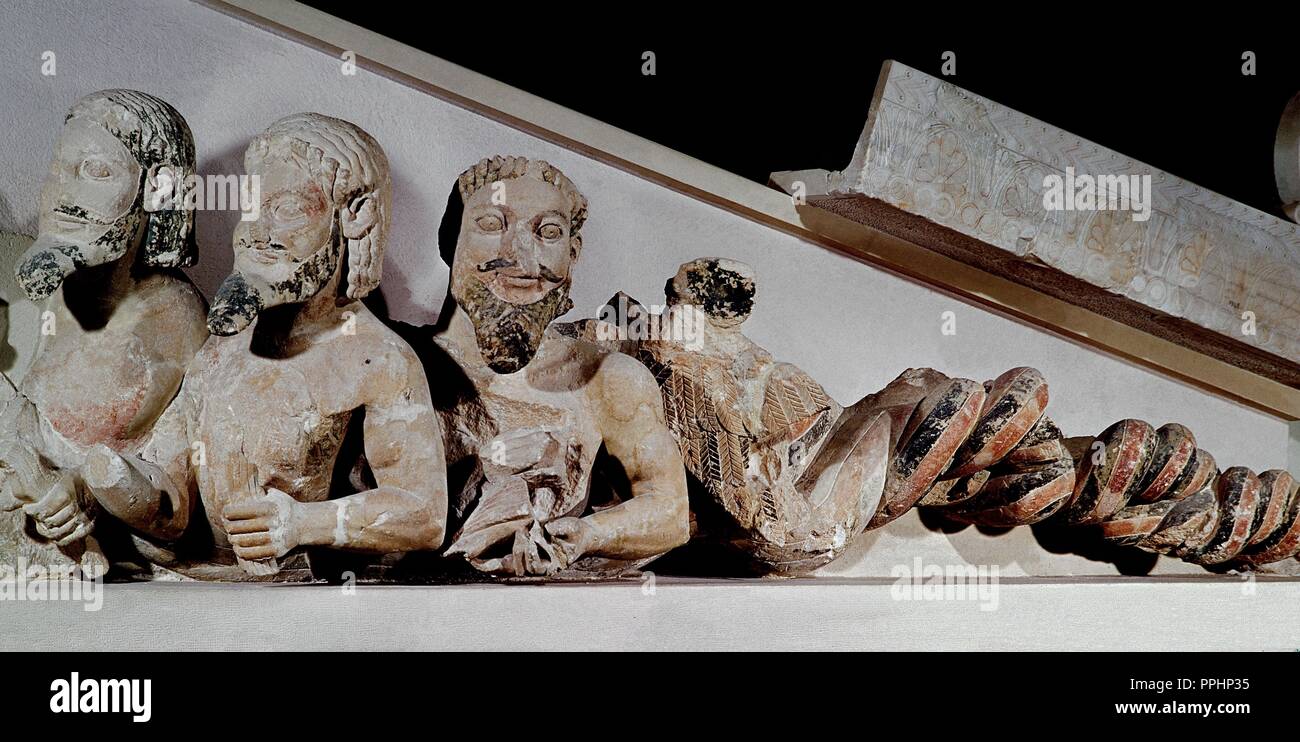 TRITON - FRONTON DEL ANTIGUO TEMPLO DE ATENEA EN LA ACROPOLIS DE ATENAS ...