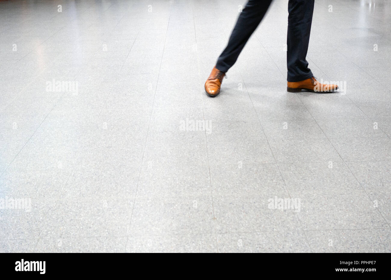 One passengers legs after arriving at Manchester International Airport ...