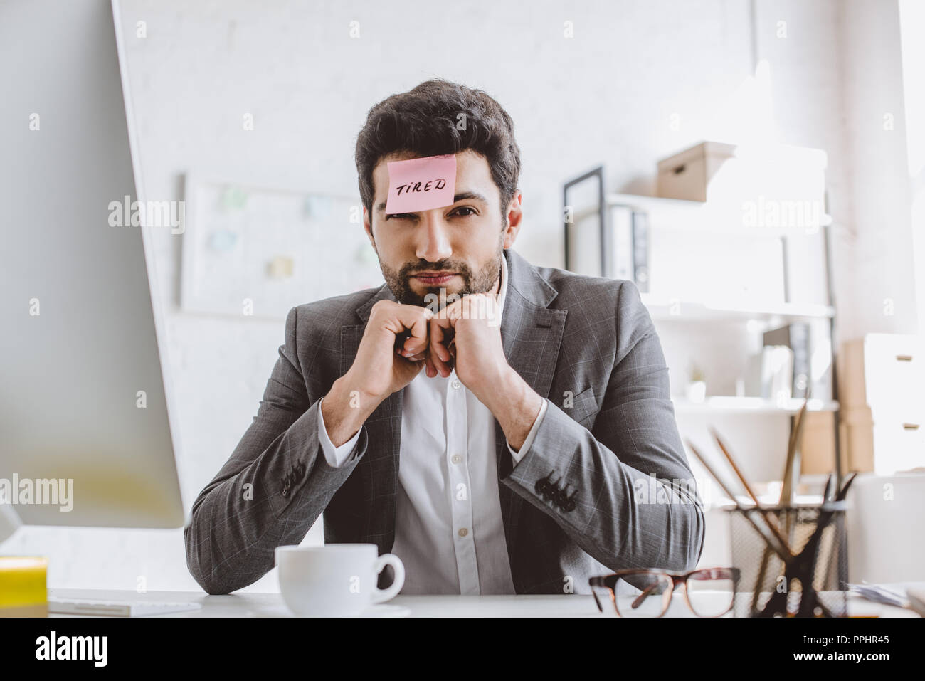 Sticker on forehead hi-res stock photography and images - Alamy