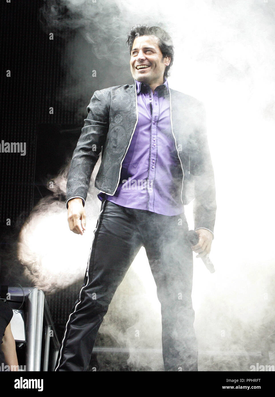 Chayanne performs in concert at the American Airlines Arena in Miami on ...