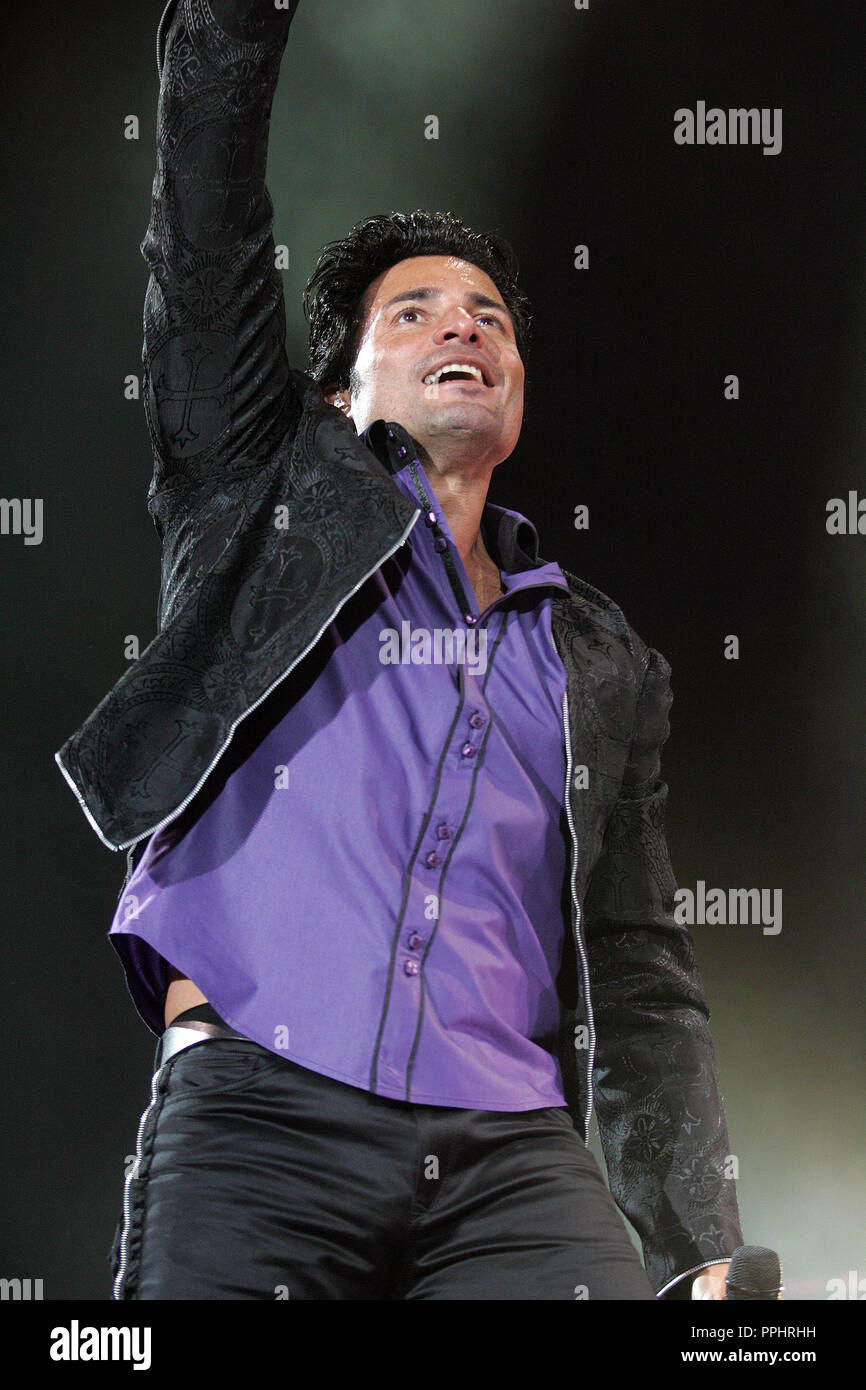 Chayanne performs in concert at the American Airlines Arena in Miami on ...